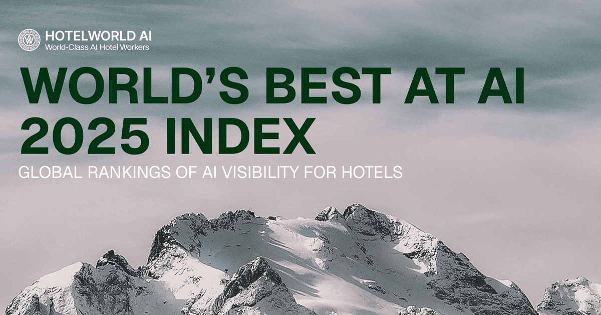 AI is now how travellers find hotels. Hotelworld AI launches World's ...