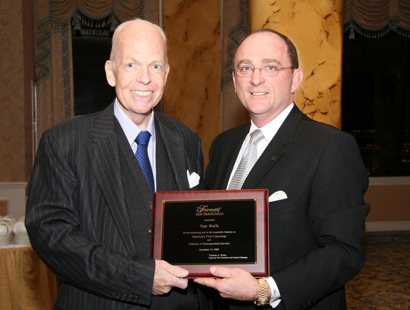 Tom wolfe, America’s First Concierge, Is Honored For His Pioneering ...