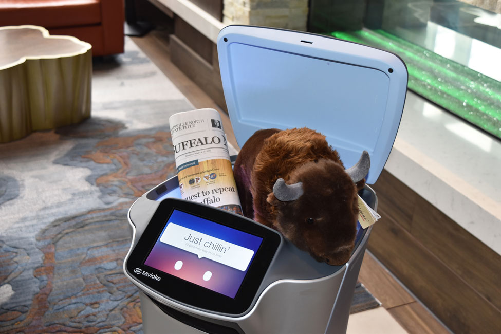 First robot butler in a New York state hotel has unique focus on ...