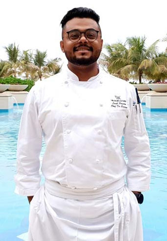 Lendl Pereira has been appointed Chef de Cuisine at Waldorf Astoria Ras ...