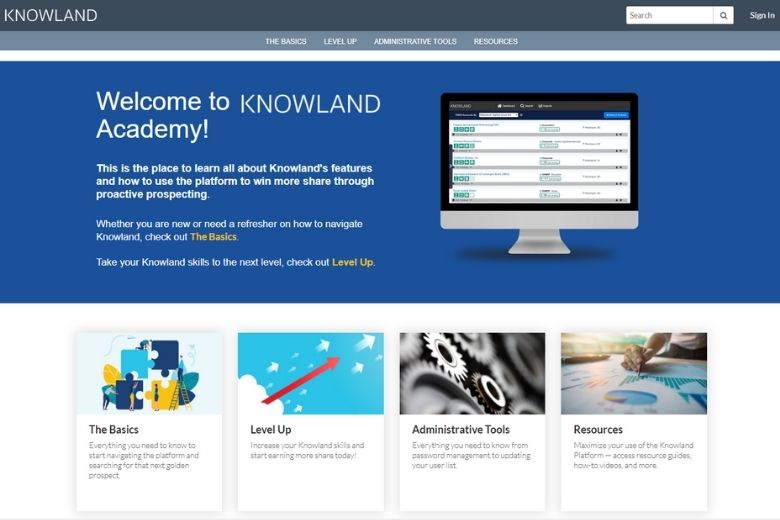 Leader in Group Sales Data Insights Launches Knowland Academy