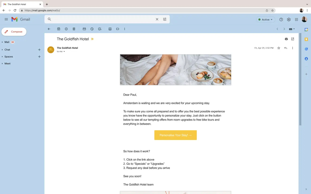 What to include in your hotel pre-arrival email [Template]