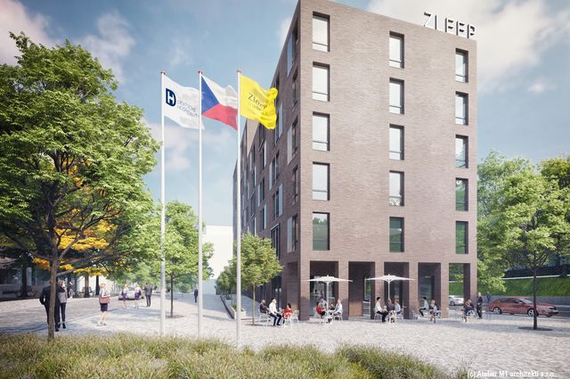 Topping-out ceremony for the first Zleep Hotel in the Czech Republic