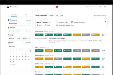 OpenTable Pilots Centralized Reservations for Hospitality Groups on ...
