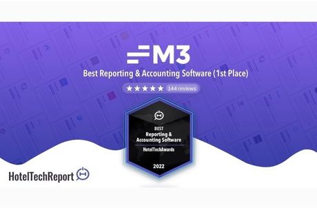 M3 Named Best Reporting & Accounting Software in 2022 HotelTechAwards