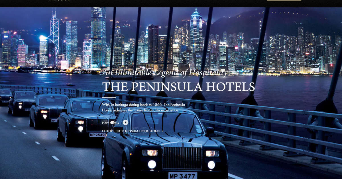 The Peninsula Hotels Introduces New Interactive Website
