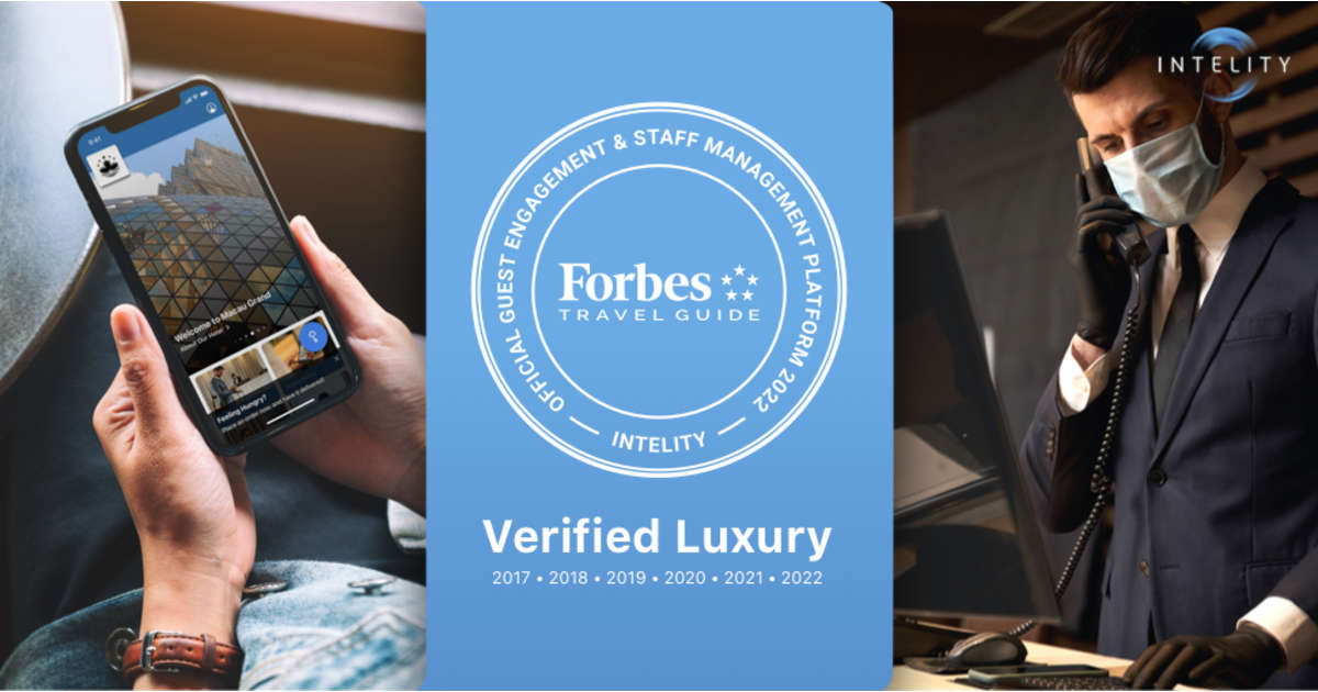 INTELITY Named a Forbes Travel Guide Brand Official for Sixth Year in a Row