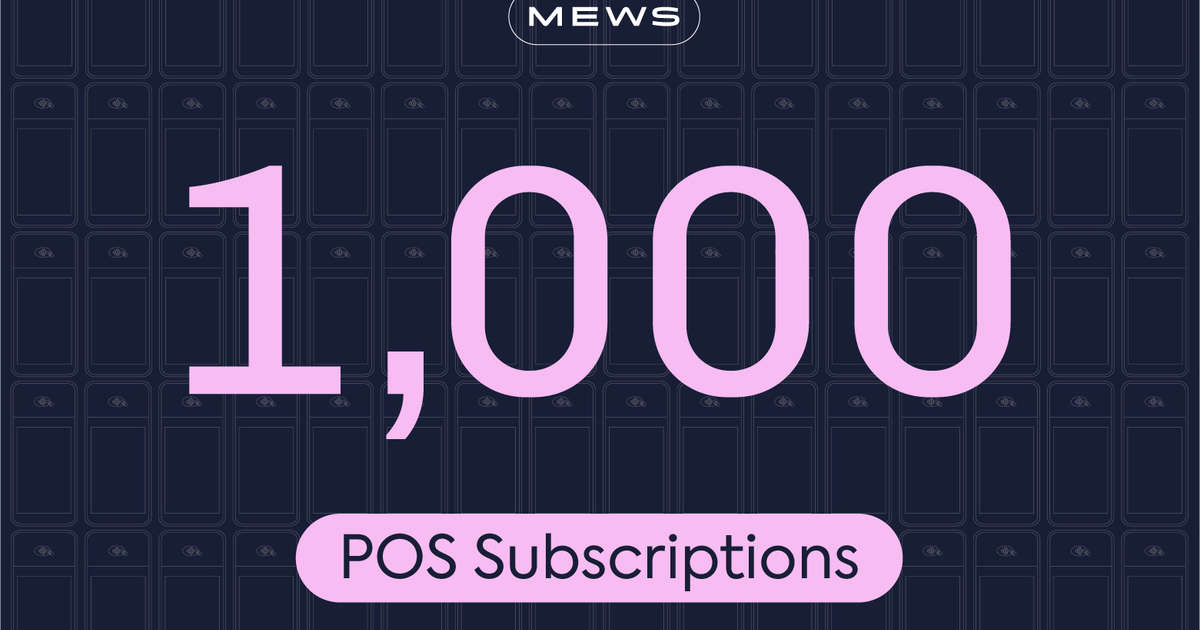 Mews POS reaches 1,000 subscriptions to transform hotel F&B operations