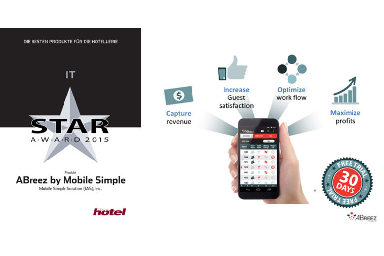 ABreez Mobile Minibar Management App Named 'Best Product' with Star ...