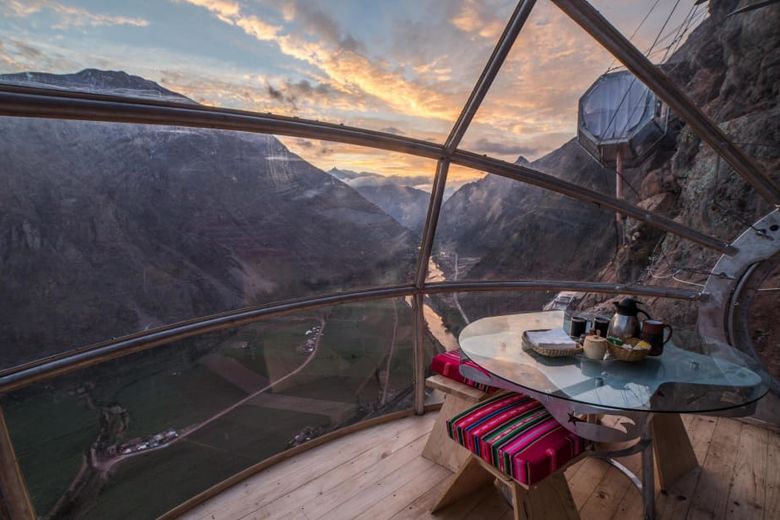 Would you sleep in a glass pod hanging off a Peruvian cliff? | cnn.com