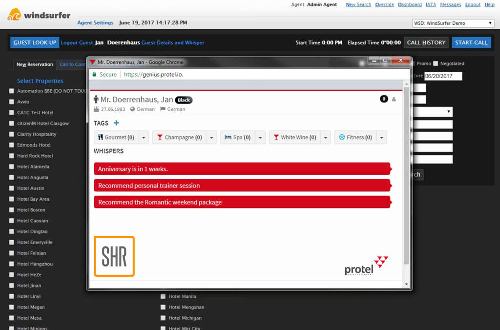 protel hotelsoftware and SHR Announce First-Ever CRS/PMS Whisper ...