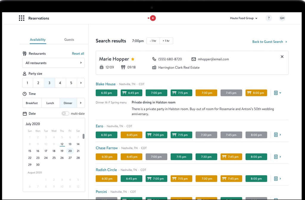 OpenTable Pilots Centralized Reservations for Hospitality Groups on ...