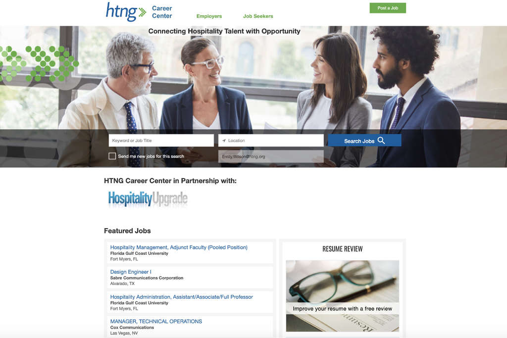 HTNG and Hospitality Upgrade Launch New Career Center Portal to Serve ...