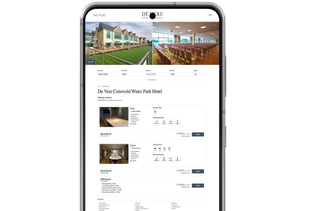 Booking Engine - Meetings & Events