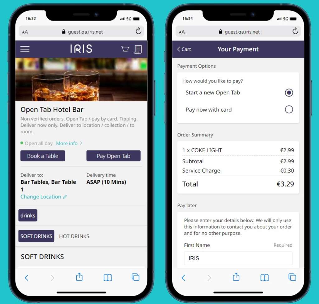 IRIS launches Open Tab and Pay at Table to accelerate F&B orders and ...